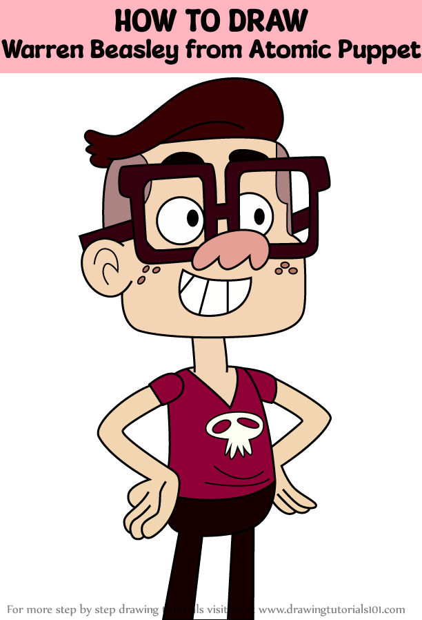 How to Draw Warren Beasley from Atomic Puppet (Atomic Puppet) Step by ...