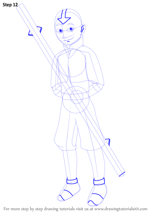 How to Draw Aang from Avatar The Last Airbender (Avatar: The Last Airbender) Step by Step ...