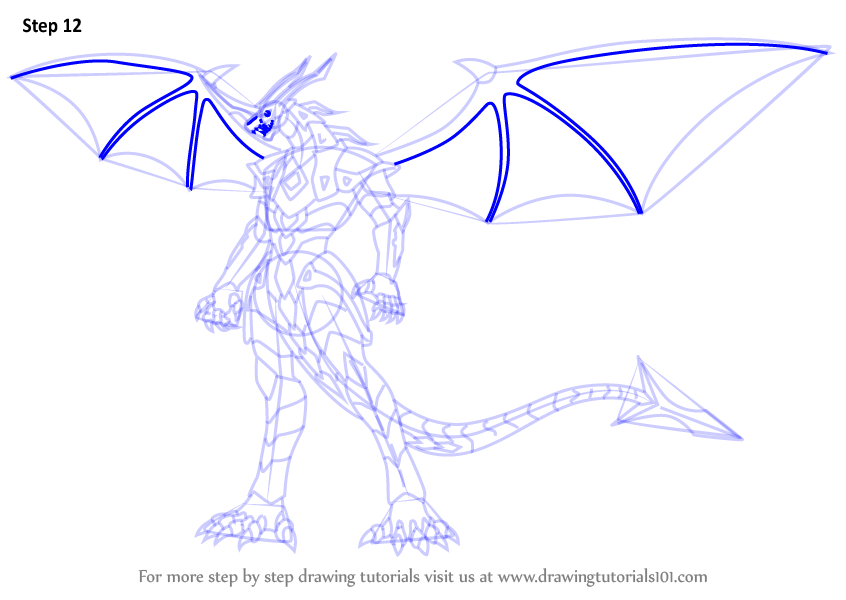 How to Draw Helix Dragonoid from Bakugan Battle Brawlers (Bakugan ...