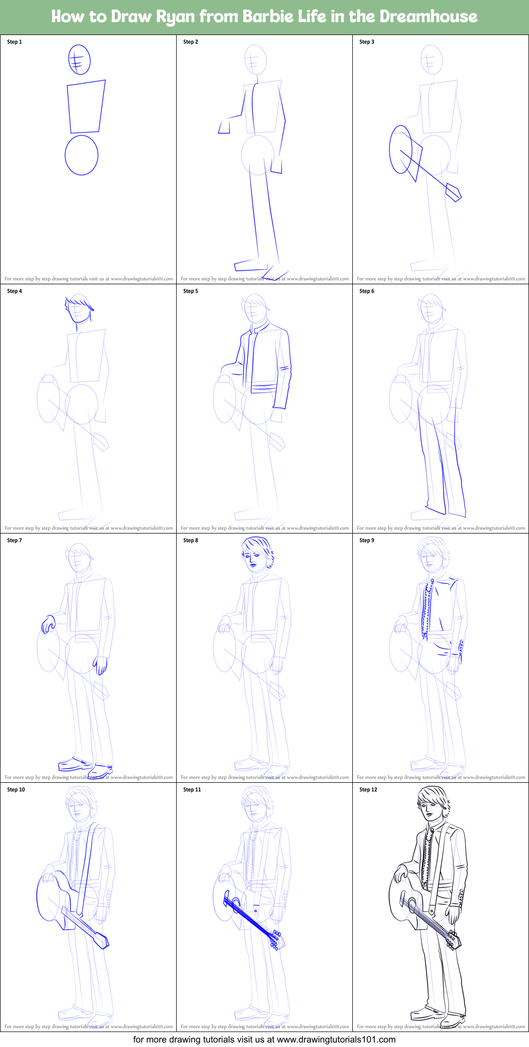 How to Draw Ryan from Barbie Life in the Dreamhouse (Barbie: Life in ...