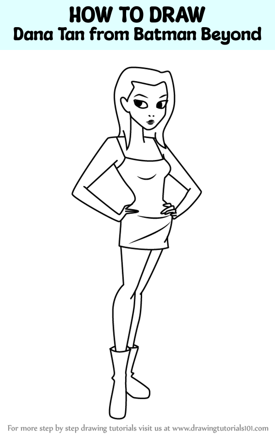 How to Draw Dana Tan from Batman Beyond (Batman Beyond) Step by Step ...