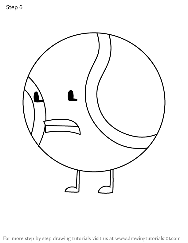How to Draw Acid Tennis Ball from Battle for Dream Island (Battle for ...