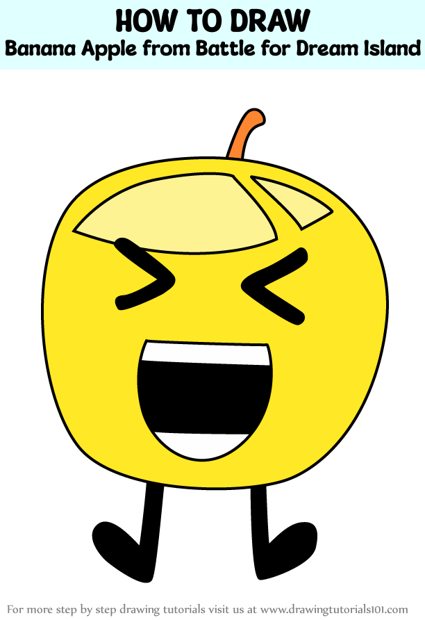 How to Draw Banana Apple from Battle for Dream Island (Battle for Dream ...