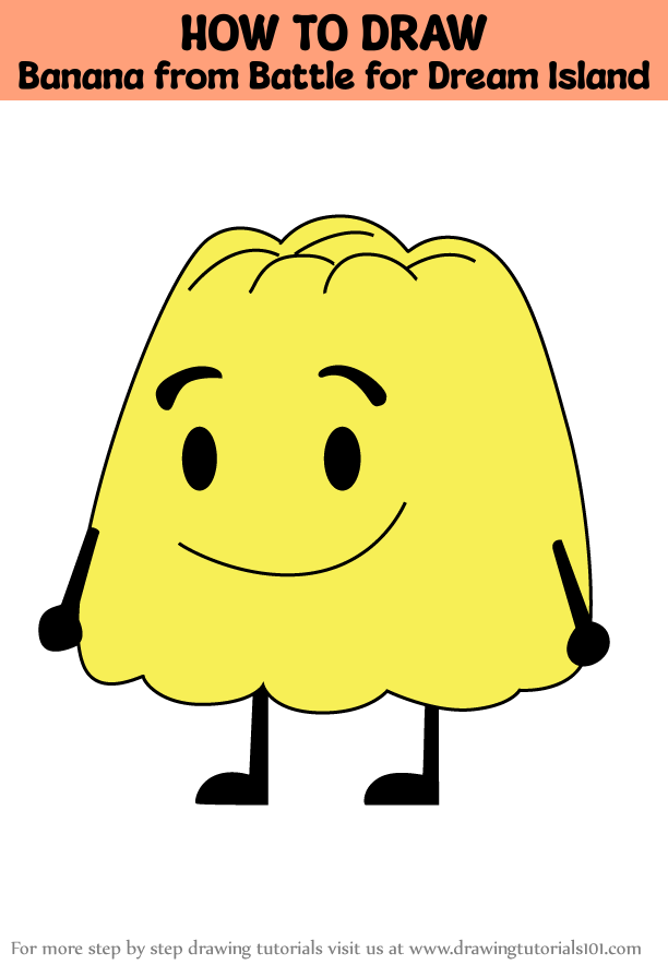 How to Draw Banana from Battle for Dream Island (Battle for Dream ...