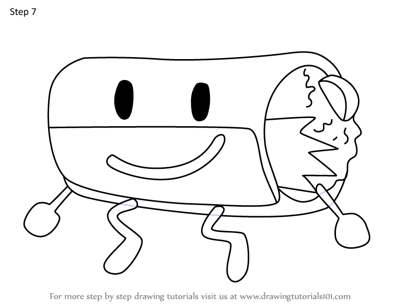 How to Draw Burrito from Battle for Dream Island (Battle for Dream ...