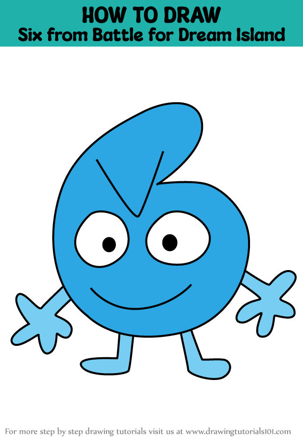 How to Draw Six from Battle for Dream Island (Battle for Dream Island ...