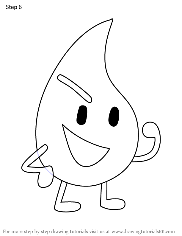 How to Draw Teardrop from Battle for Dream Island (Battle for Dream ...