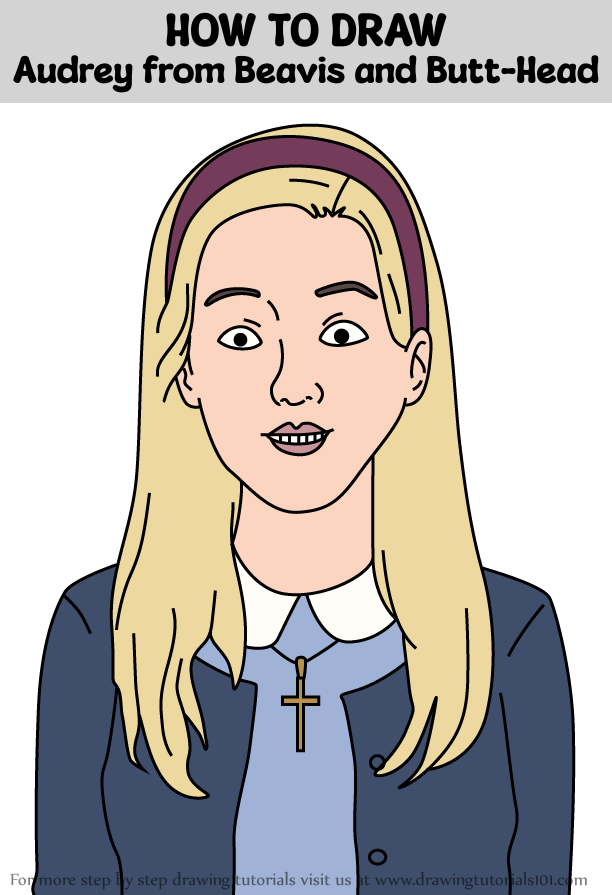 How to Draw Audrey from Beavis and Butt-Head (Beavis and Butt-Head) Step by Step ...