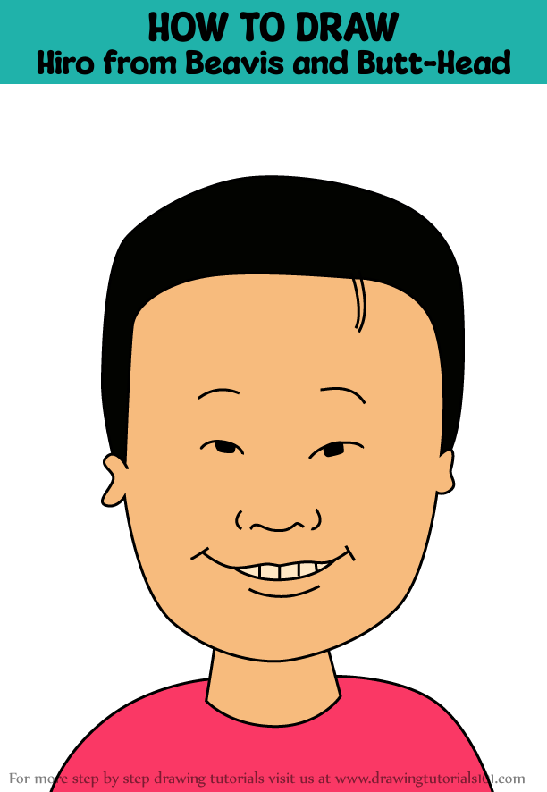 How to Draw Hiro from Beavis and Butt-Head (Beavis and Butt-Head) Step by Step ...