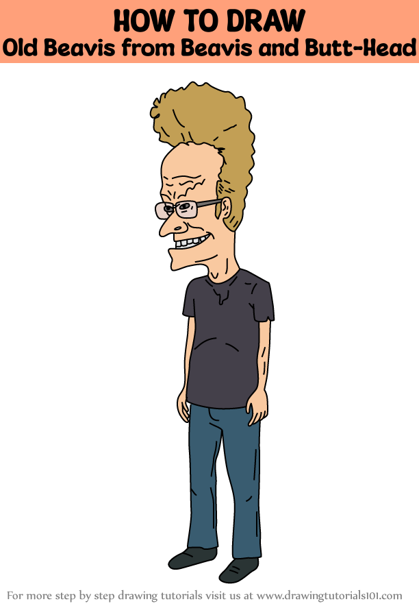 How to Draw Old Beavis from Beavis and Butt-Head (Beavis and Butt-Head ...