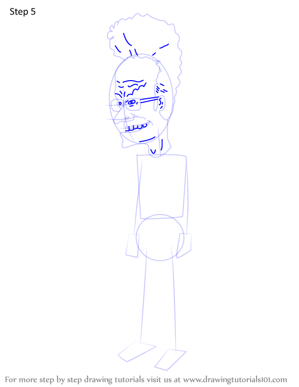 How to Draw Old Beavis from Beavis and Butt-Head (Beavis and Butt-Head) Step by Step ...