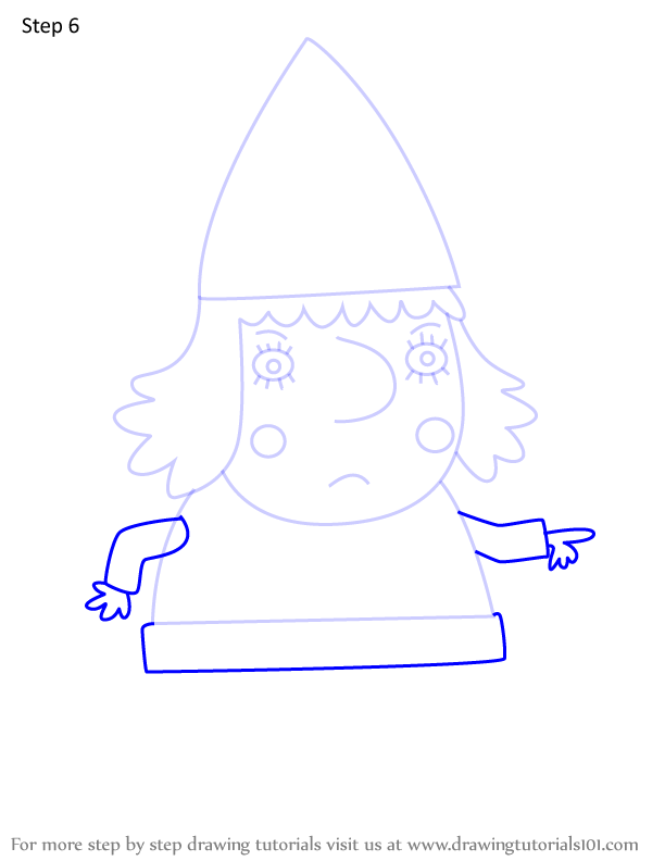 How to Draw Gloria Gnome from Ben & Holly's Little Kingdom (Ben & Holly ...
