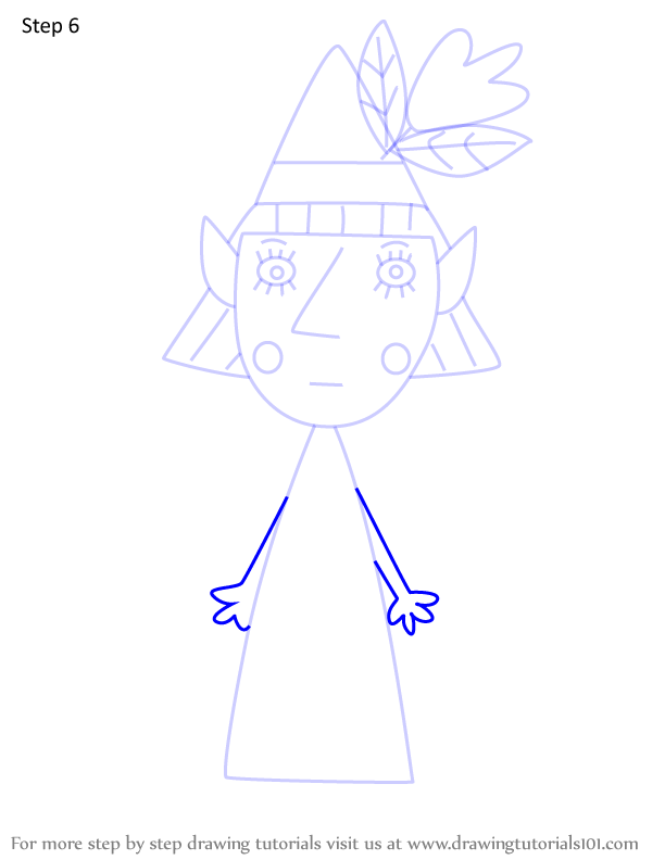 How to Draw Ms Elf from Ben & Holly's Little Kingdom (Ben & Holly's ...