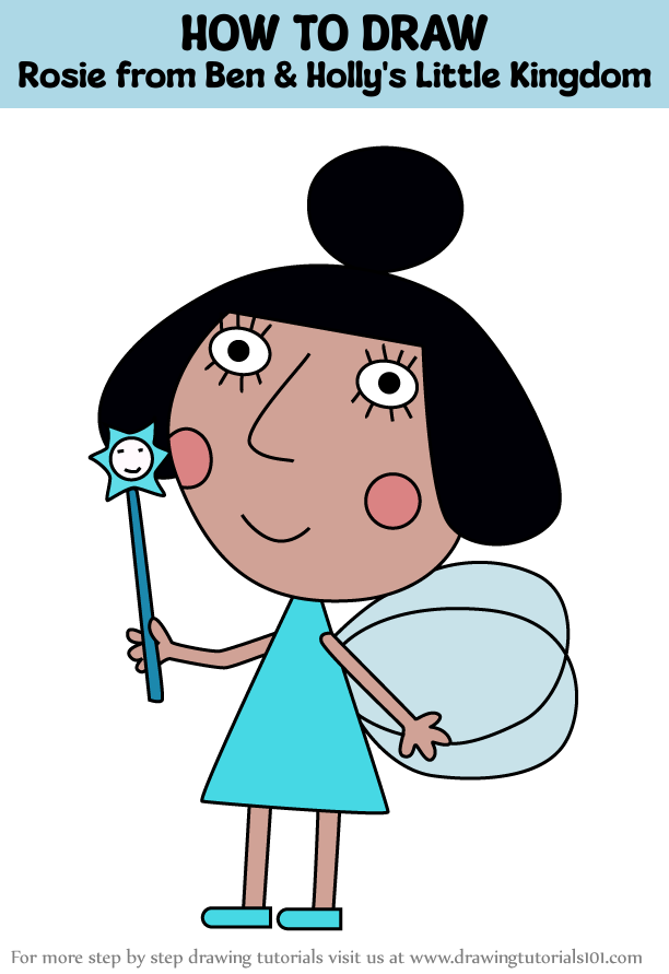 How to Draw Rosie from Ben & Holly's Little Kingdom (Ben & Holly's ...