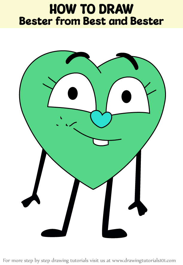How to Draw Bester from Best and Bester (Best and Bester) Step by Step ...