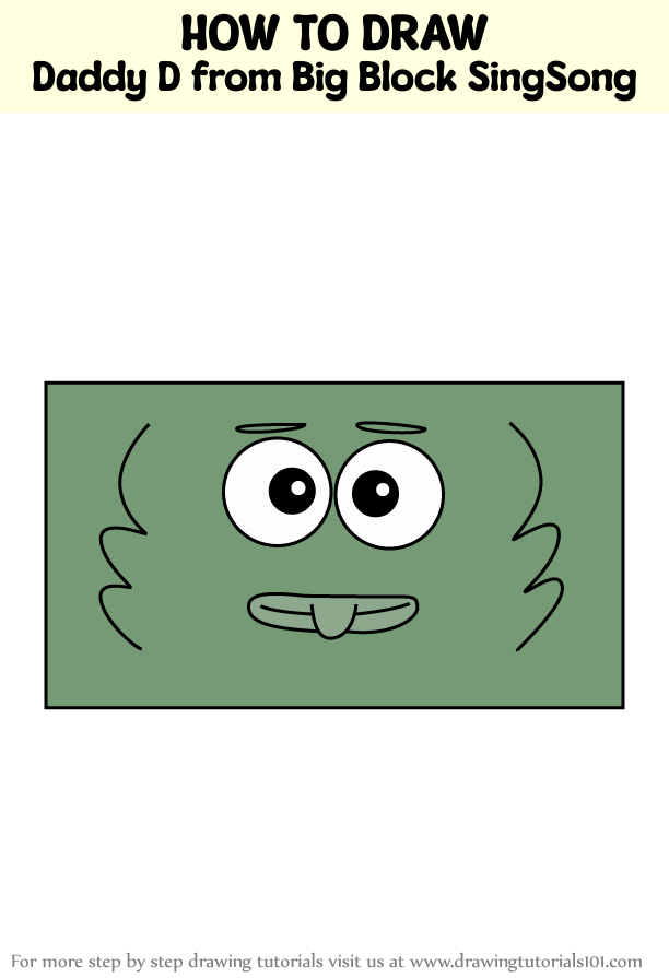 How to Draw Daddy D from Big Block SingSong (Big Block SingSong) Step ...