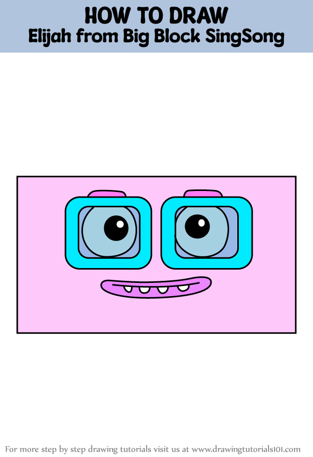 How to Draw Elijah from Big Block SingSong (Big Block SingSong) Step by ...