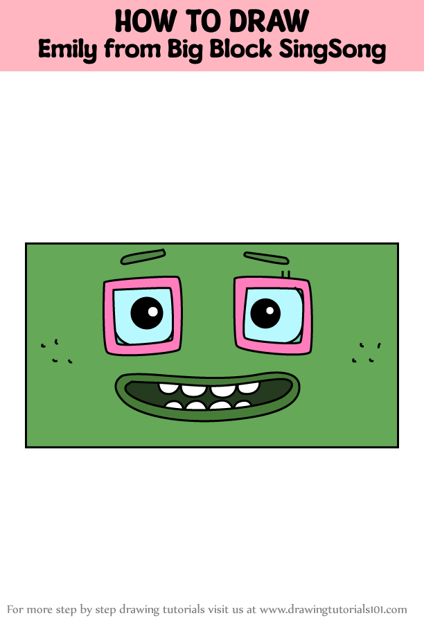 How to Draw Emily from Big Block SingSong (Big Block SingSong) Step by ...