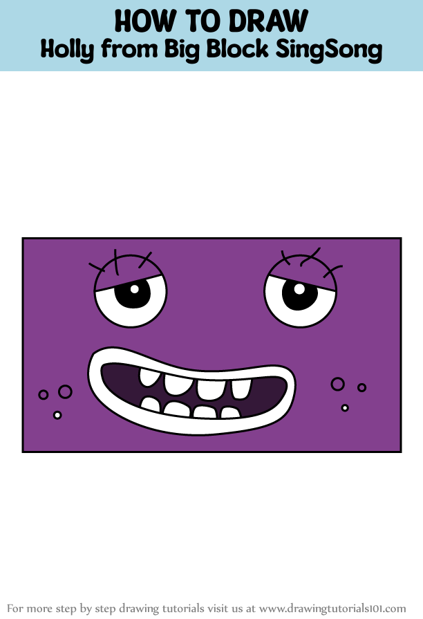 How to Draw Holly from Big Block SingSong (Big Block SingSong) Step by ...