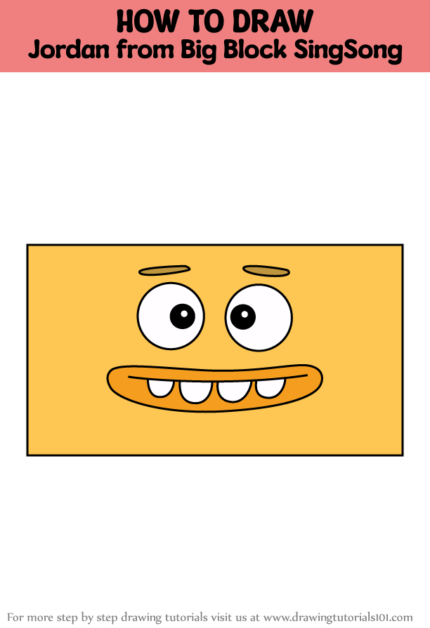 How to Draw Jordan from Big Block SingSong (Big Block SingSong) Step by ...