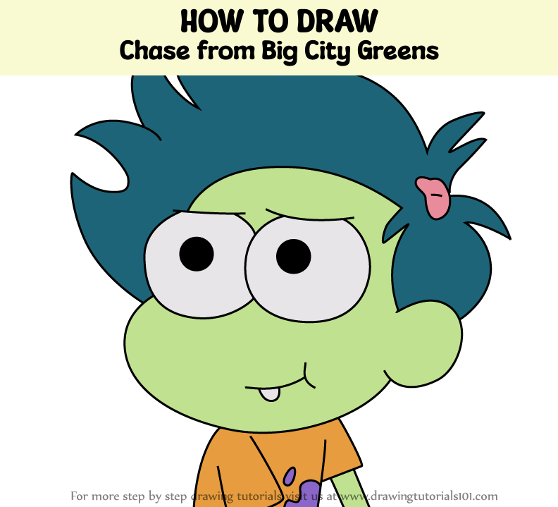 How to Draw Chase from Big City Greens (Big City Greens) Step by Step ...