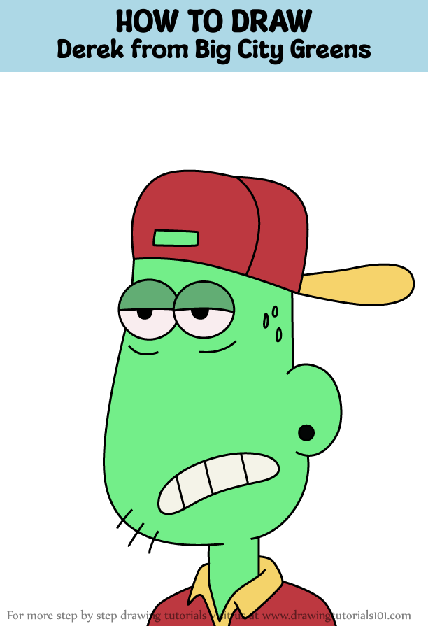 How to Draw Derek from Big City Greens (Big City Greens) Step by Step ...