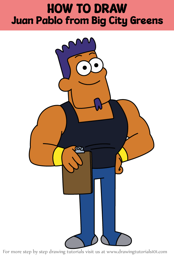How to Draw Juan Pablo from Big City Greens (Big City Greens) Step by ...