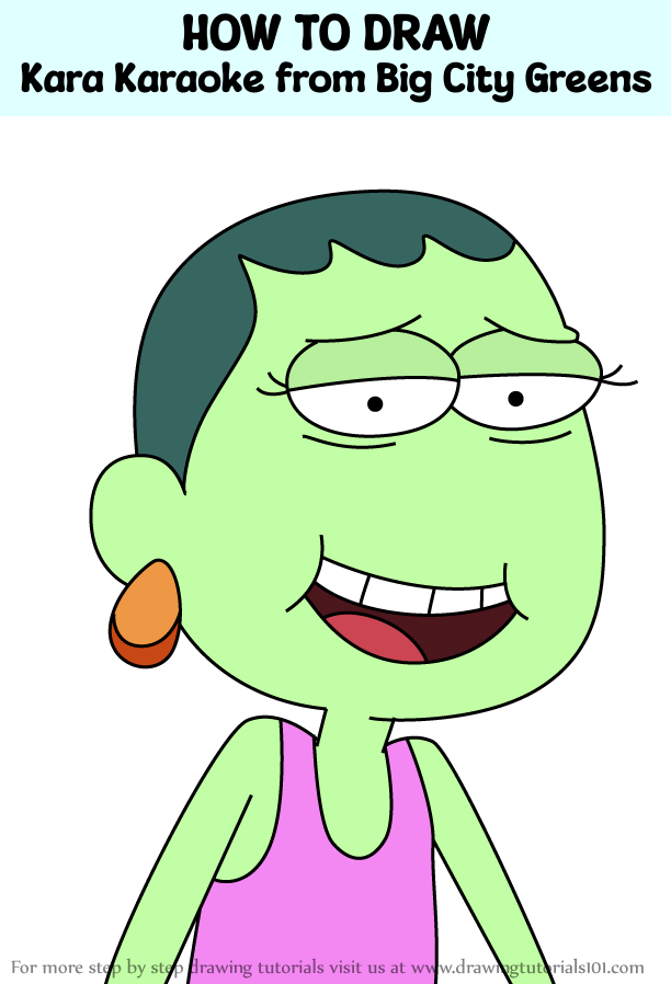 How to Draw Kara Karaoke from Big City Greens (Big City Greens) Step by ...