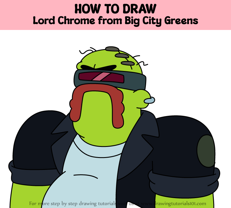 How to Draw Lord Chrome from Big City Greens (Big City Greens) Step by ...