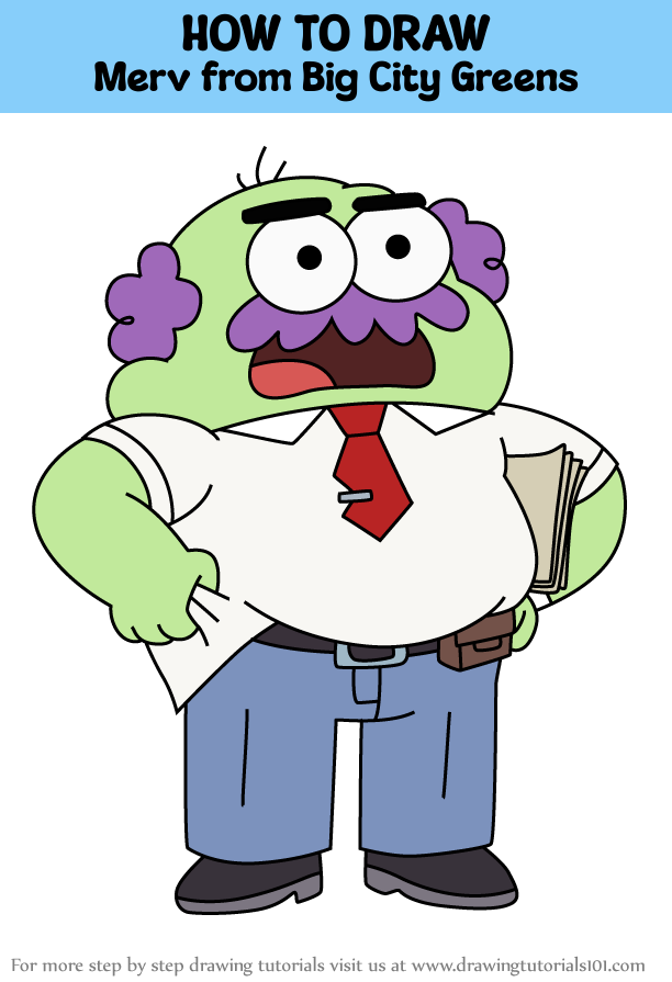 How to Draw Merv from Big City Greens (Big City Greens) Step by Step ...