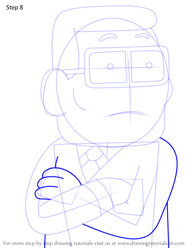 How to Draw Mr. Sato from Big City Greens (Big City Greens) Step by ...