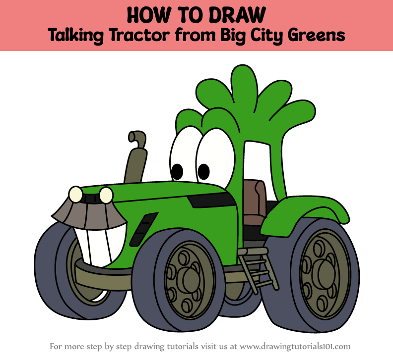 How to Draw Talking Tractor from Big City Greens (Big City Greens) Step ...