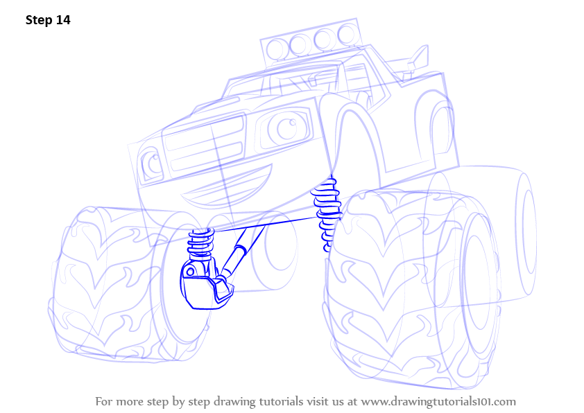 How to Draw Blaze from Blaze and the Monster Machines (Blaze and the ...