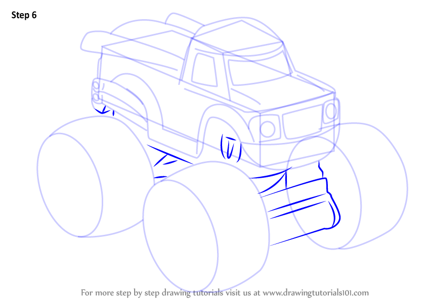 How to Draw Darington from Blaze and the Monster Machines (Blaze and ...