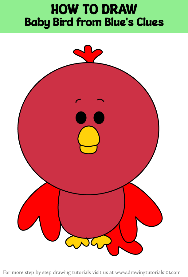 How to Draw Baby Bird from Blue's Clues (Blue's Clues) Step by Step ...