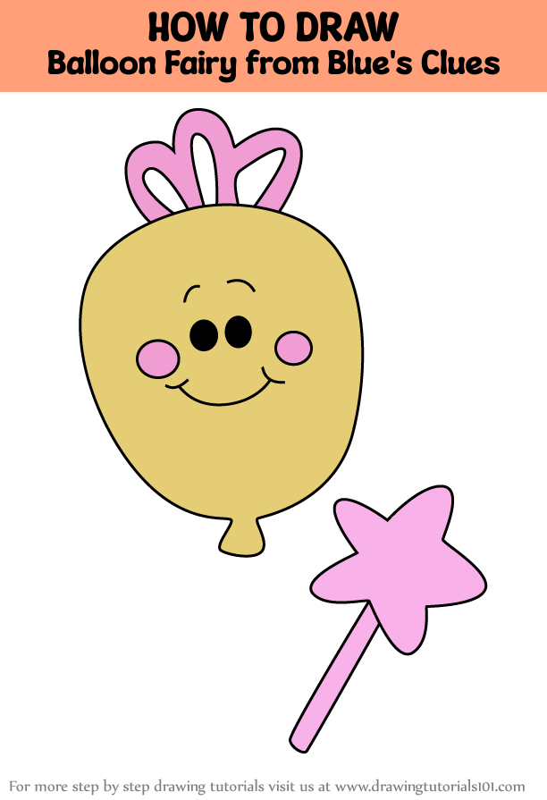 How to Draw Balloon Fairy from Blue's Clues (Blue's Clues) Step by Step ...