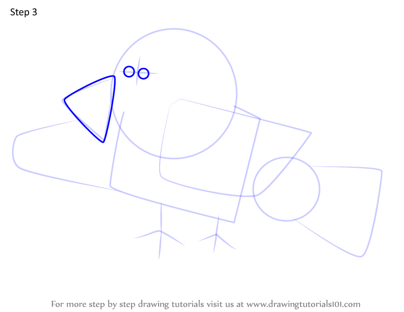 How to Draw Blue Bird from Blue's Clues (Blue's Clues) Step by Step ...