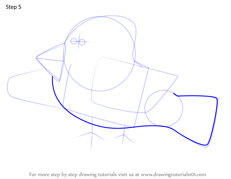 How to Draw Blue Bird from Blue's Clues (Blue's Clues) Step by Step ...