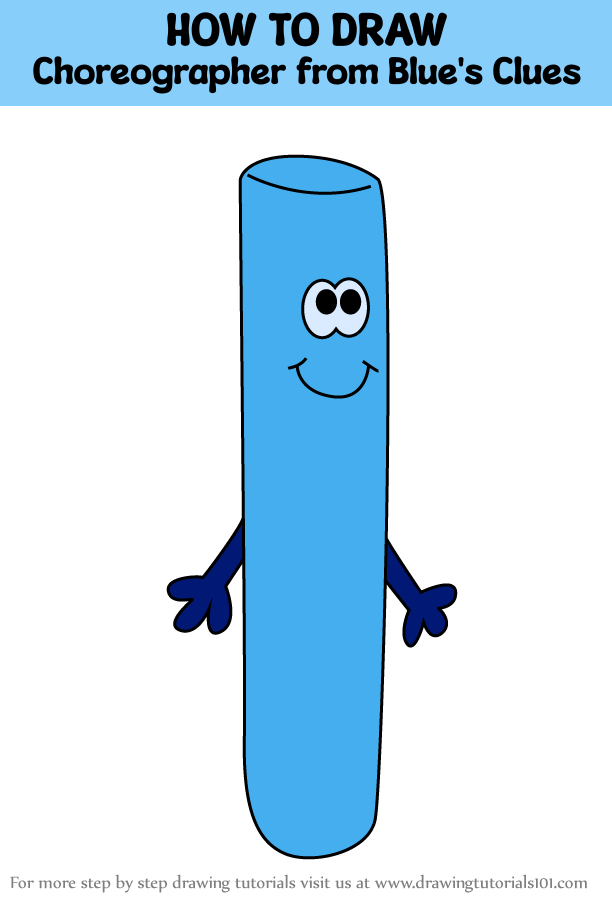 How to Draw Choreographer from Blue's Clues (Blue's Clues) Step by Step ...