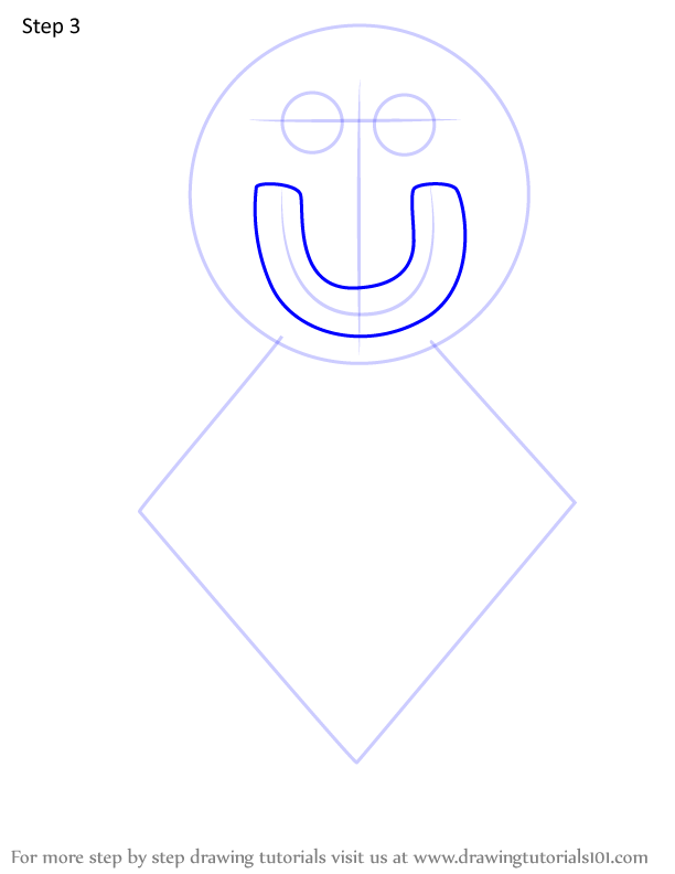 How To Draw A Diamond With A Face