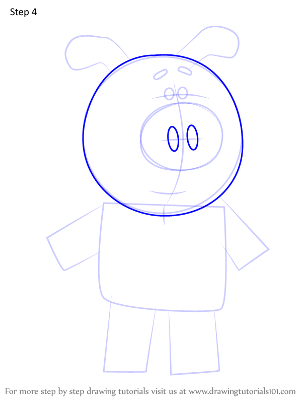 How to Draw Yellow Pig from Blue's Clues (Blue's Clues) Step by Step ...