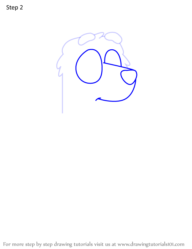 How to Draw Alfie from Bluey (Bluey) Step by Step | DrawingTutorials101.com