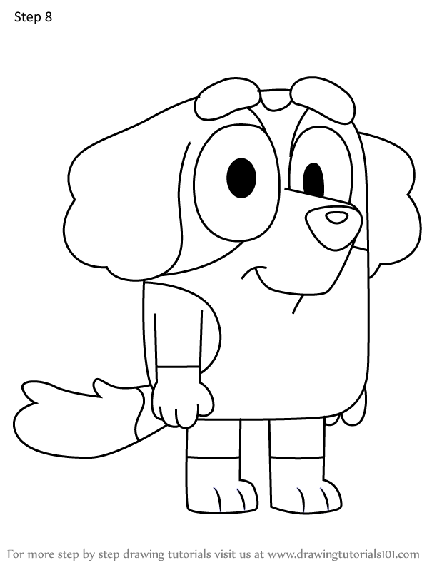 How to Draw Bentley from Bluey (Bluey) Step by Step ...
