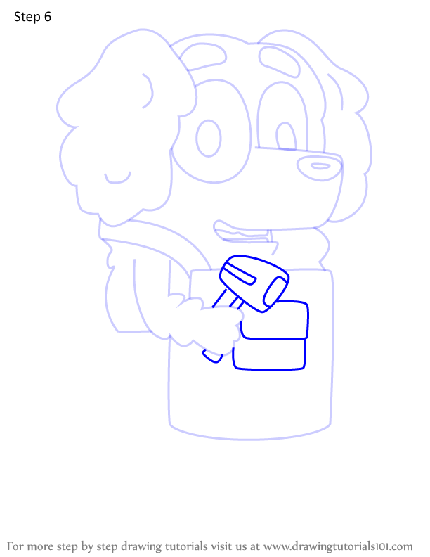 How to Draw Checkout Dog from Bluey (Bluey) Step by Step ...