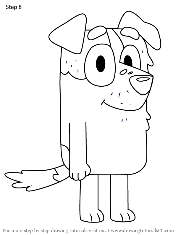 How to Draw Jack's Dad from Bluey (Bluey) Step by Step ...