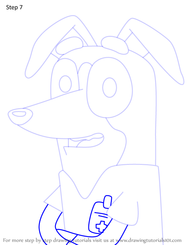 How to Draw Nurse from Bluey (Bluey) Step by Step | DrawingTutorials101.com