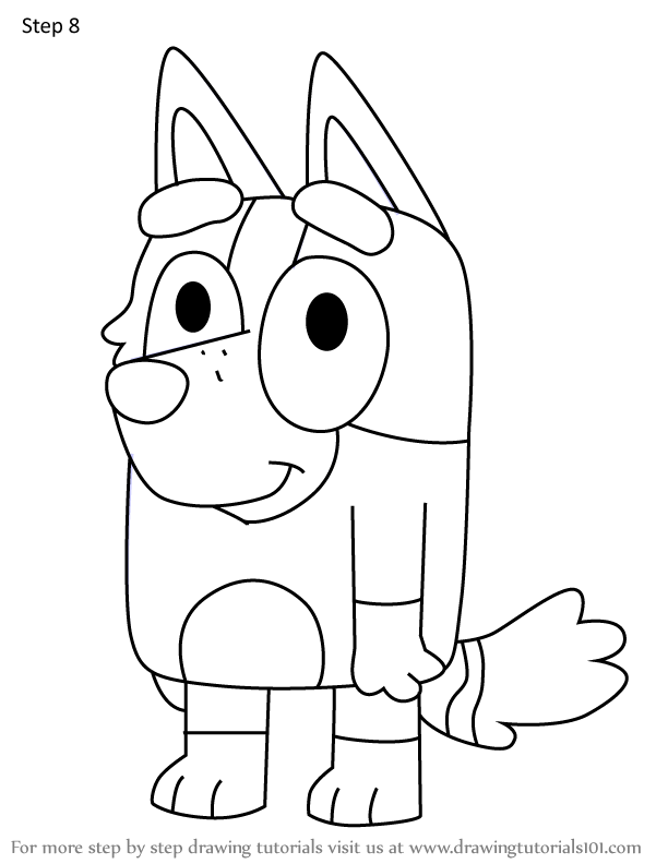 How to Draw Socks Heeler from Bluey (Bluey) Step by Step ...
