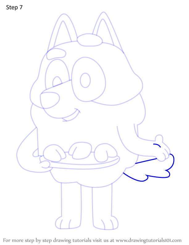How to Draw Takeaway Lady from Bluey (Bluey) Step by Step ...