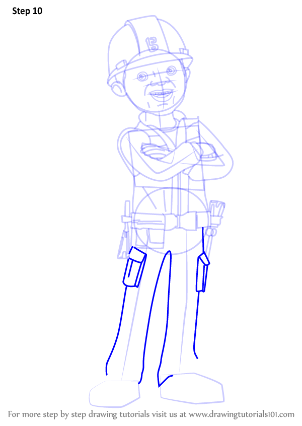 How to Draw Leo from Bob the Builder 2015 (Bob the Builder 2015) Step ...