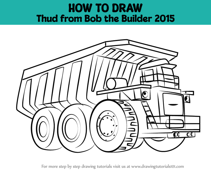 How to Draw Thud from Bob the Builder 2015 (Bob the Builder 2015) Step ...